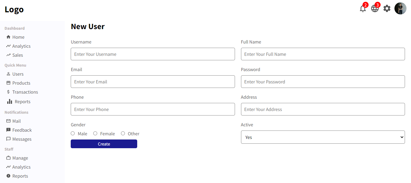 GitHub - Ahmedtarekelhelw/react-admin-panel