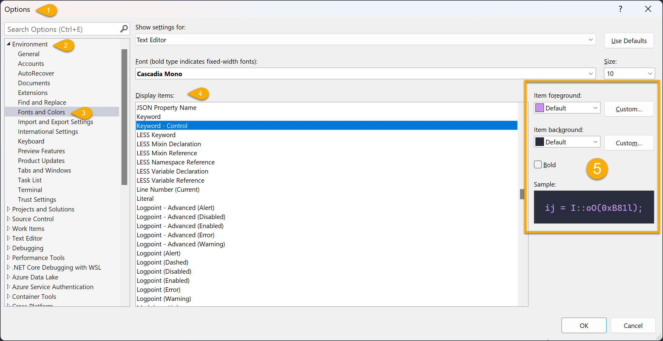Options screenshot · Issue #3 · RJCodeAdvance/PaleNight-VS-Theme · GitHub