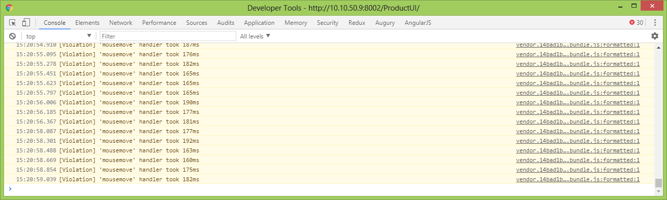 In Angular app events are getting slower over time · Issue #18844 · angular/angular · GitHub