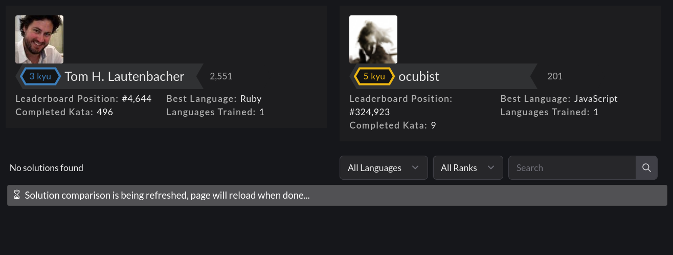 Misleading Message Is Shown When Head To Head Compare Doesnt Have Anything · Issue 2983