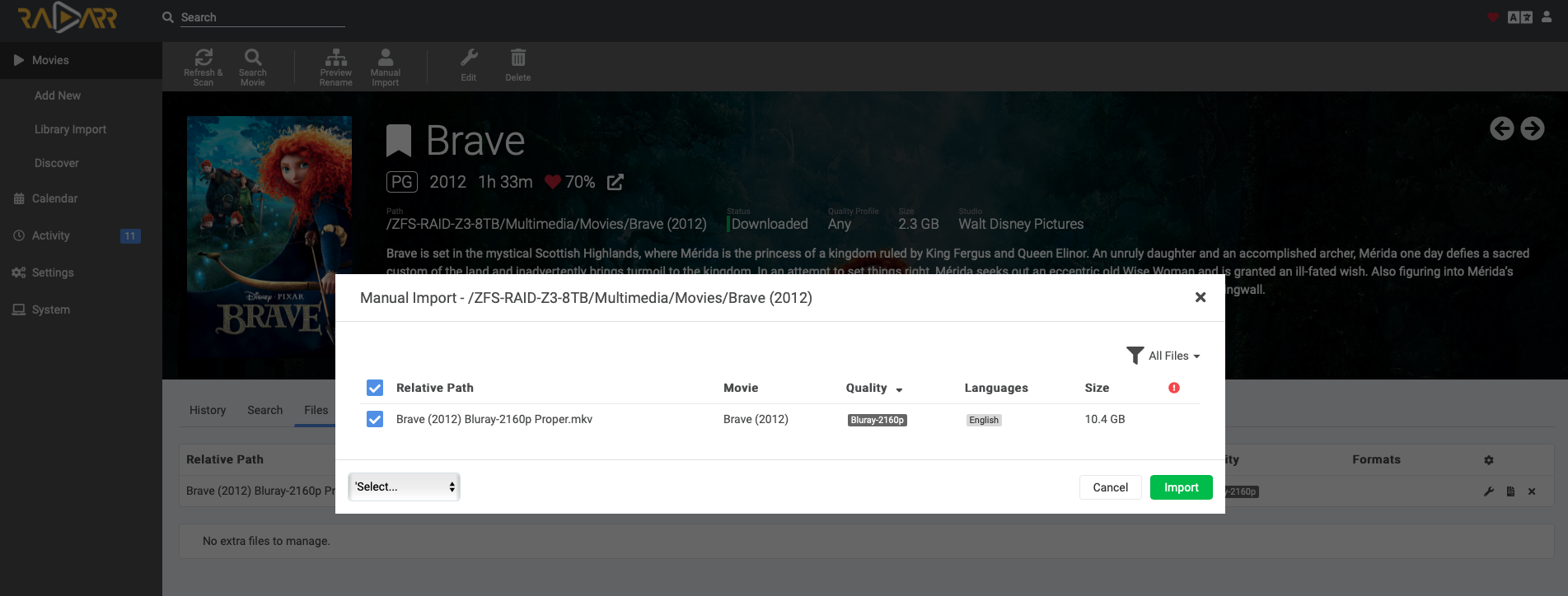 Wrong File Size · Issue #6059 · Radarr/Radarr · GitHub