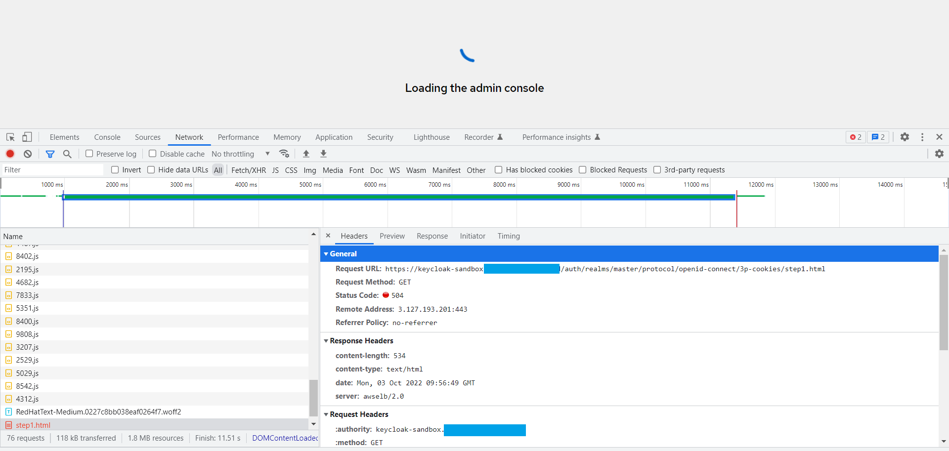 [KC 17.x.x] How to access admin UI from port-forwarded/internal URL / prevent redirect from ...