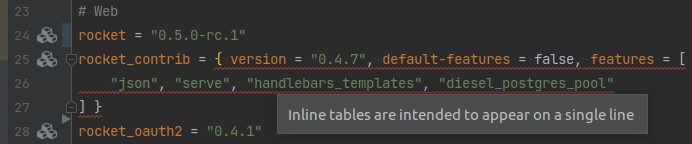 TOML multi-line array false positive error · Issue #7329 · intellij-rust/intellij-rust · GitHub