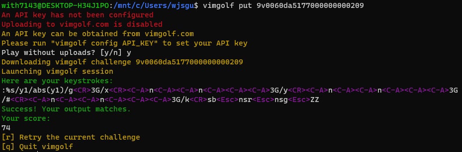 GitHub - wjsguswl111/opensource_vimgolf
