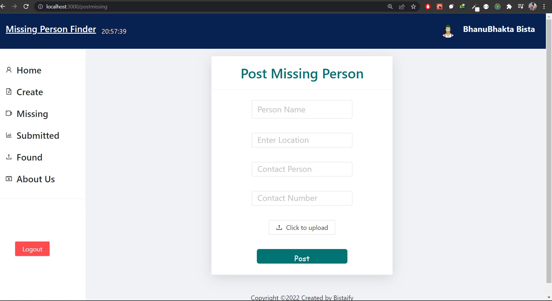 GitHub - imbhanubista/missing_person_finder: Missing Person Finder