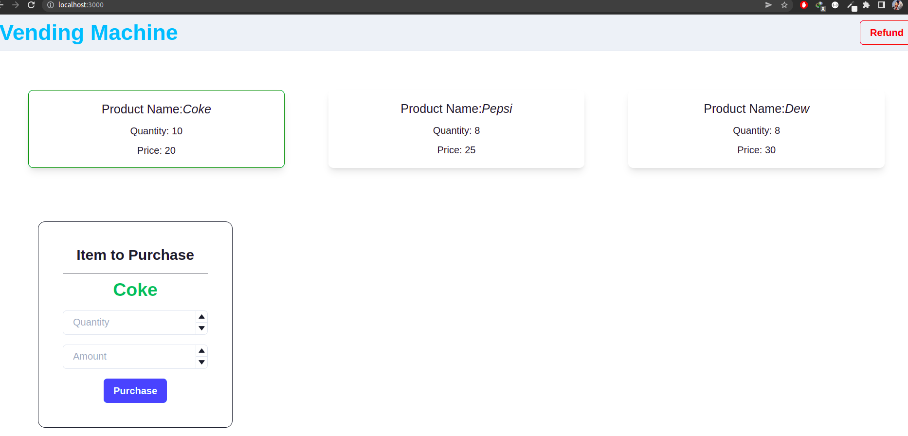 GitHub - imbhanubista/vendingMachine: Vending Machine, this is a ...