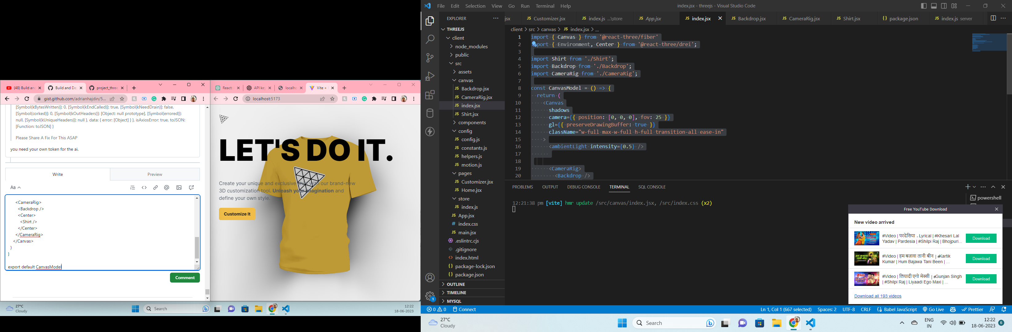 Build and Deploy an AI-Powered 3D Website Using React | 2023 Three JS Course Tutorial for ...