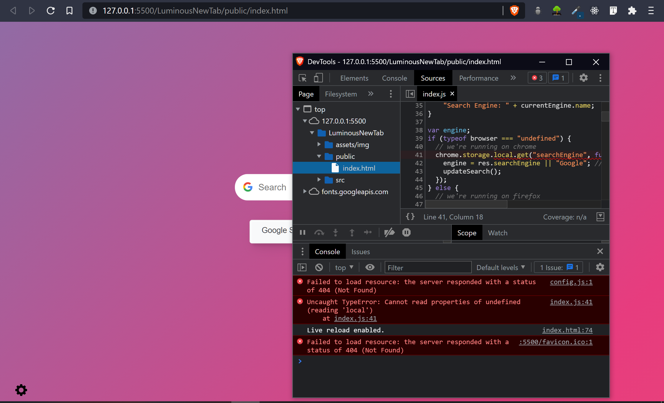 Add bookmarks functionality to extension · Issue #6 · virejdasani/LuminousNewTab · GitHub