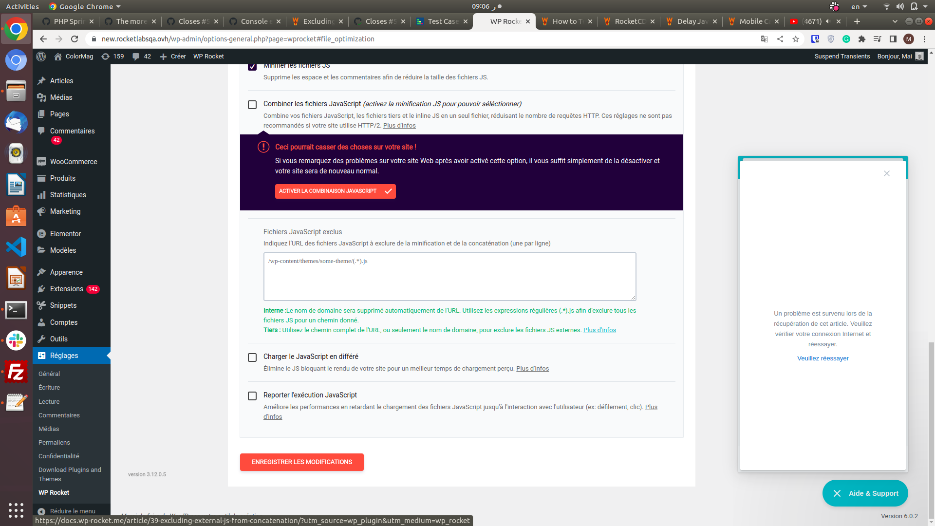 More info French broken links · Issue #5502 · wp-media/wp-rocket · GitHub