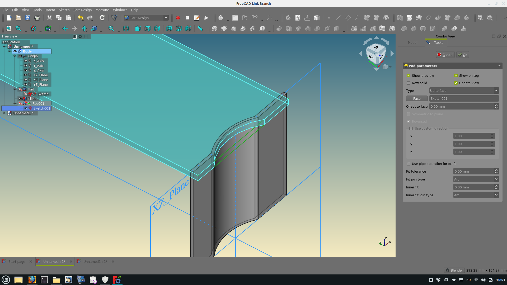 Issues with pad function · Issue #748 · realthunder/FreeCAD_assembly3 · GitHub