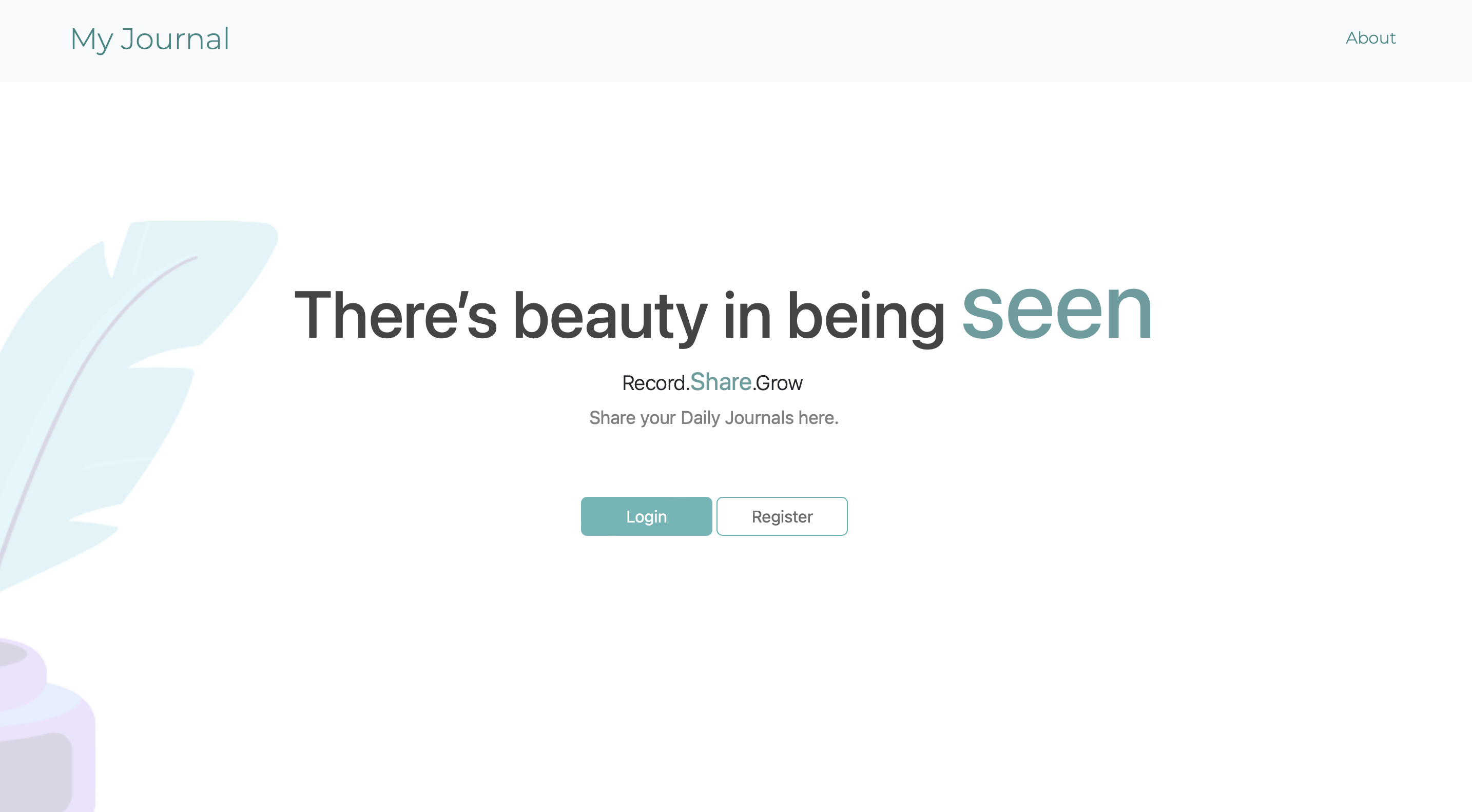 Github Ranjan S1227 My Journal Full Stack Web Application For Sharing Daily Journals Built