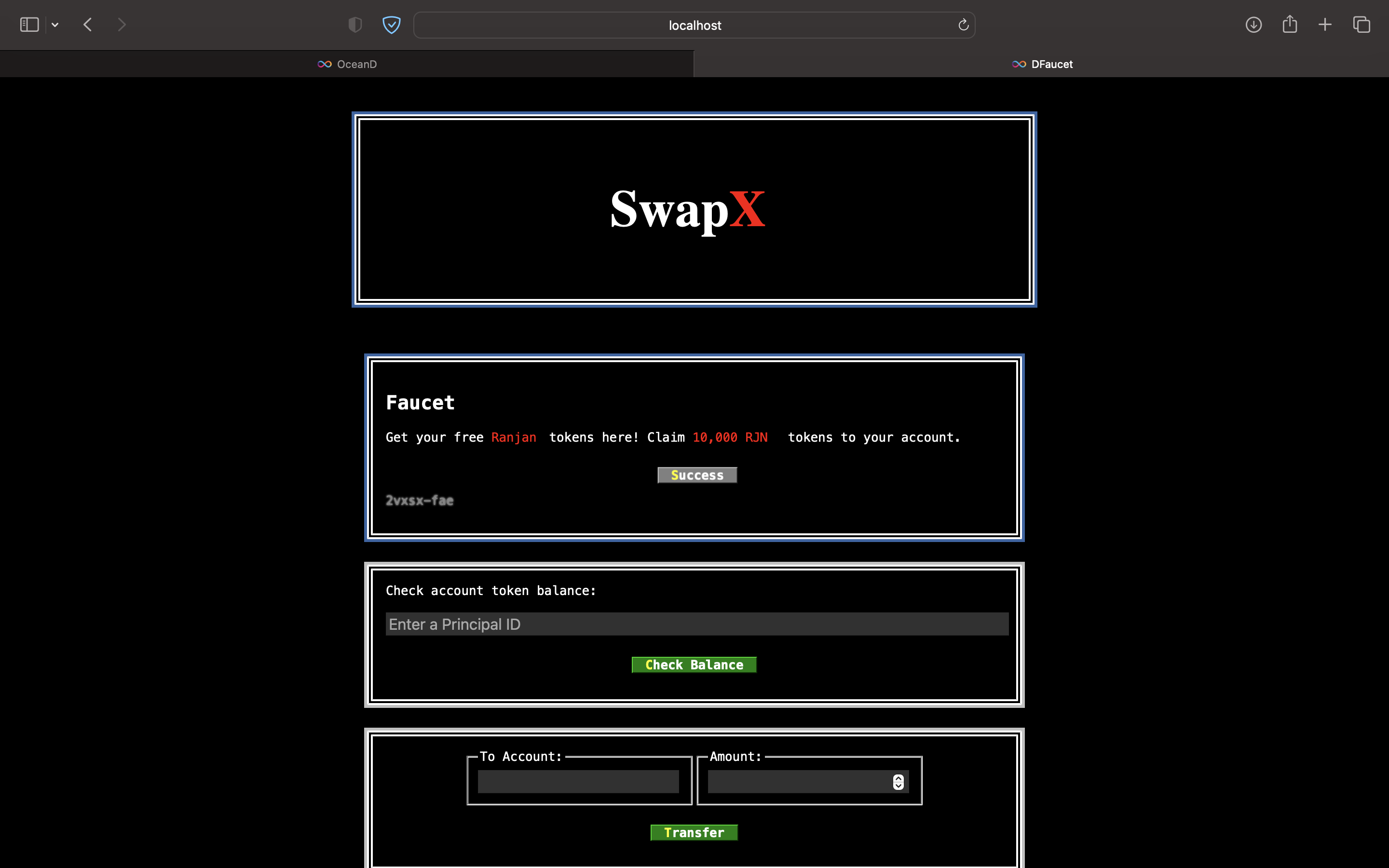GitHub - Ranjan-S1227/SwapX: A Crypto faucet & wallet.Minted 1 Billion RJN tokens. Authorized ...
