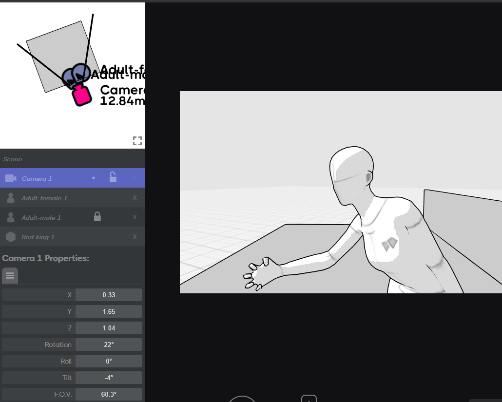 Shot Generator Model Disappears When They Are Morphed · Issue 2394 · Wonderunitstoryboarder