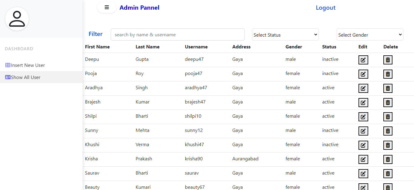 GitHub - Deepa-47/AdminPortal: This is a Admin Dashboard Frontend Page. In Which admin can login ...