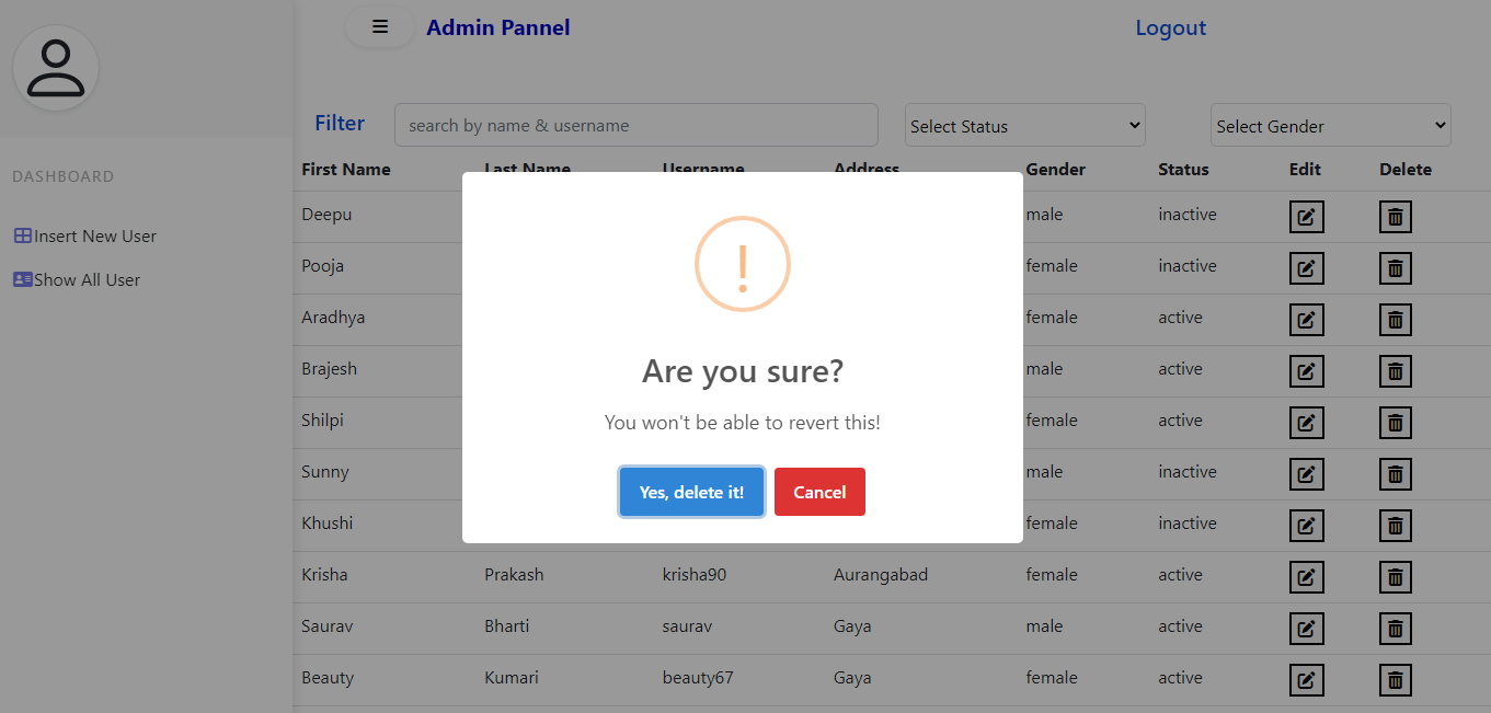 GitHub - Deepa-47/AdminPortal: This is a Admin Dashboard Frontend Page. In Which admin can login ...