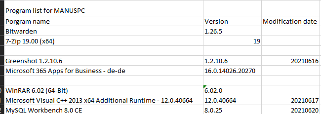 GitHub - Manu3lll/psprogramlist: Script which exports a Excel Computer ...