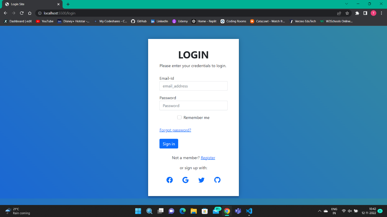 GitHub - ThanujaDayananda/Student-Portal: A Student portal website created using NodeJS, HTML ...