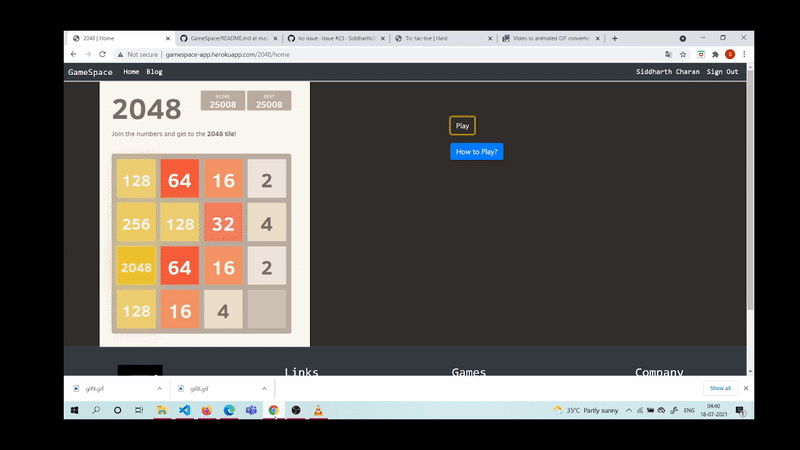 GitHub - shreyv25/GameSpace