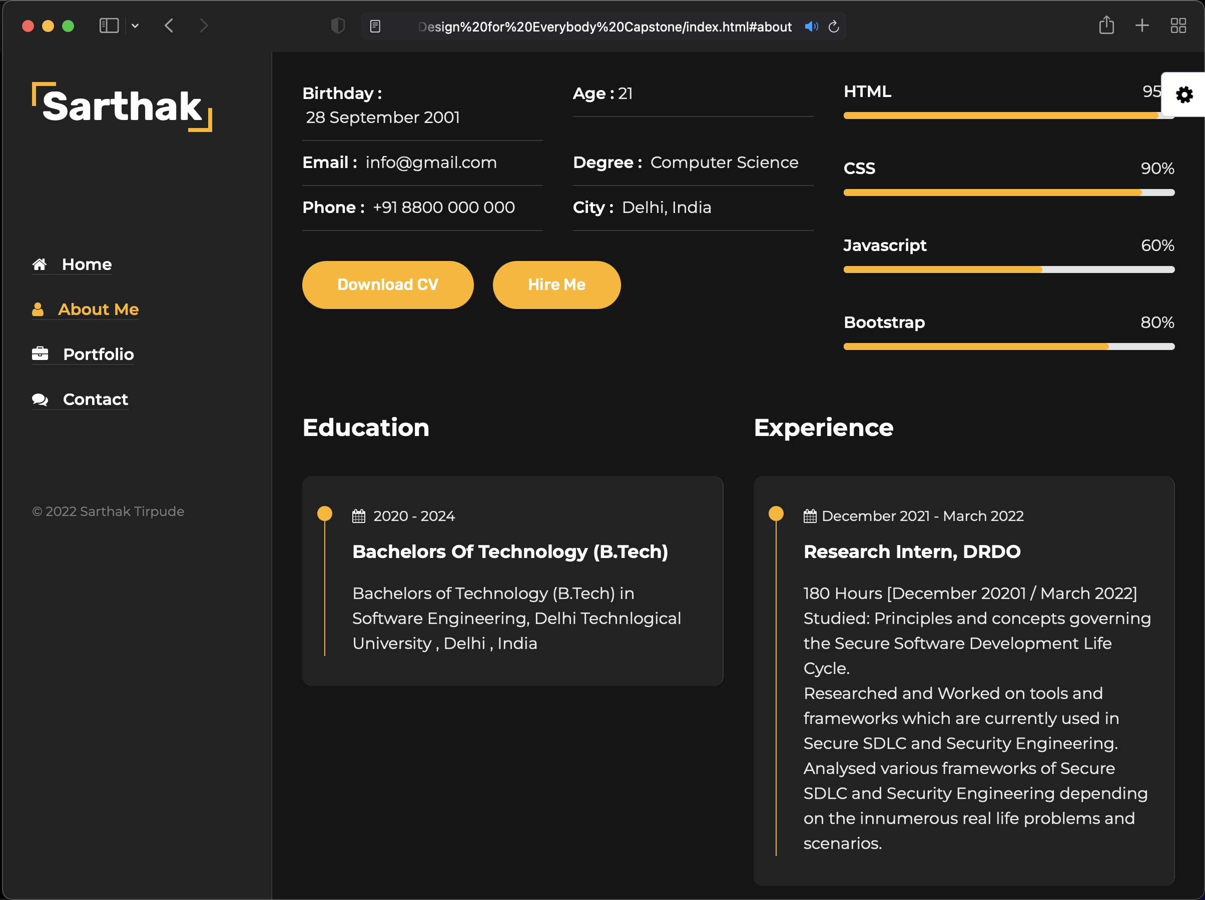 GitHub - sarthak-tirpude/Portfolio-Website