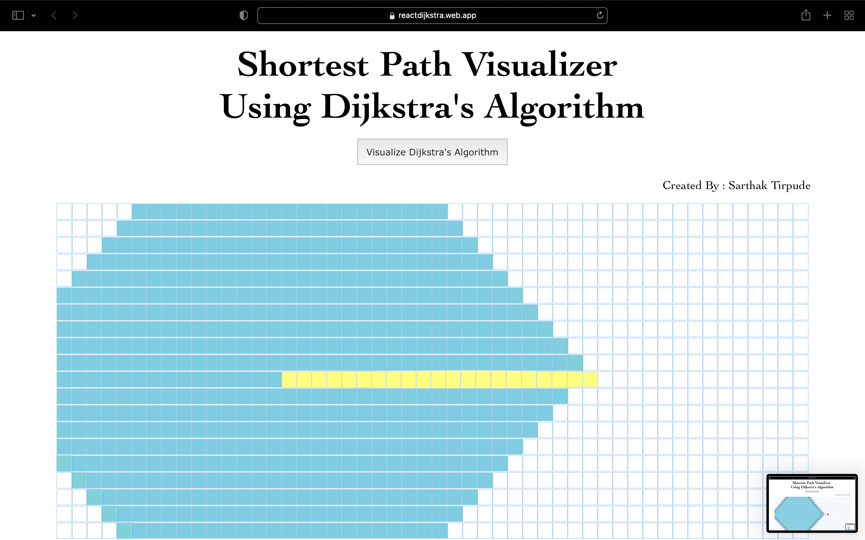 GitHub - sarthak-tirpude/AlgorithmVisualiser