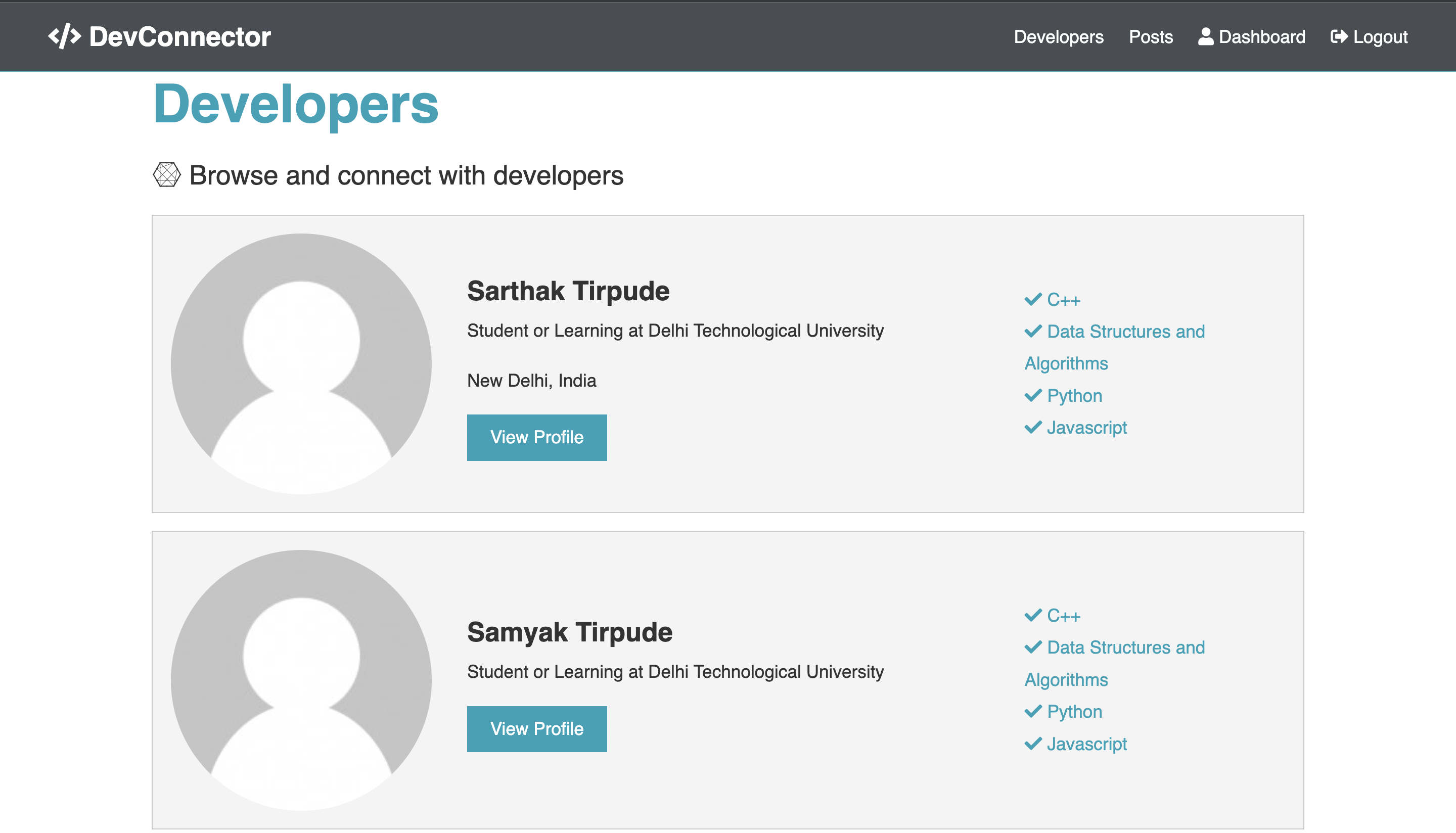 GitHub - Itshubhamv/Dev-Connector