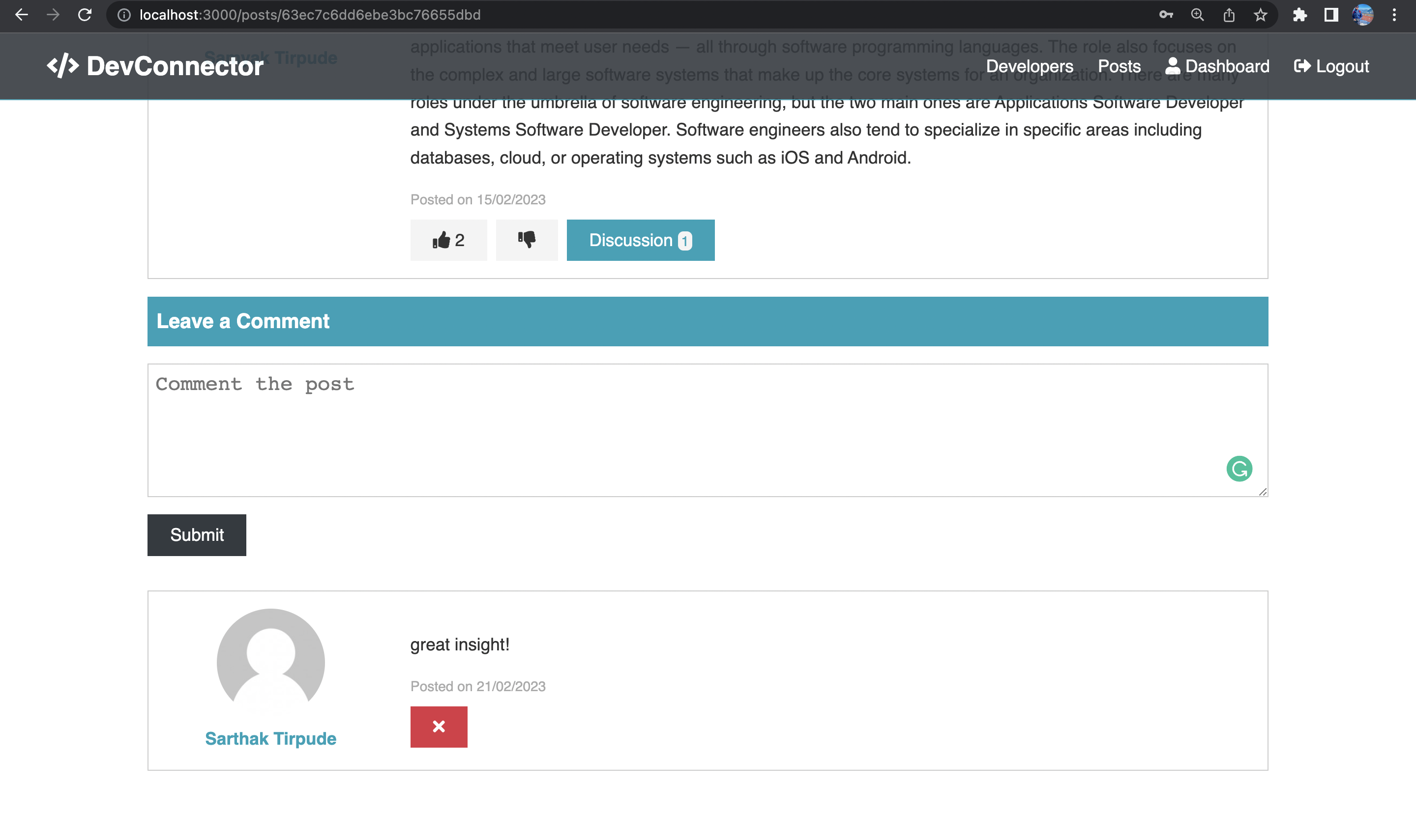 GitHub - Itshubhamv/Dev-Connector