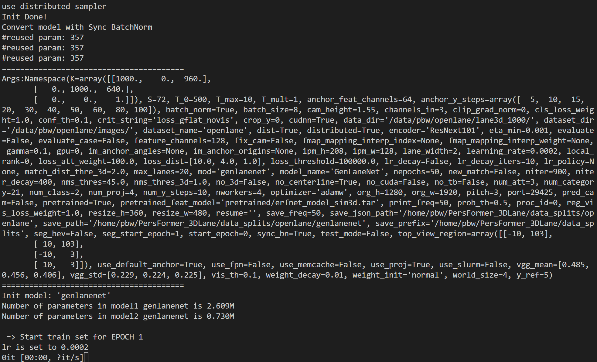 Bug when training Genlanenet · Issue #61 · OpenDriveLab/PersFormer_3DLane · GitHub