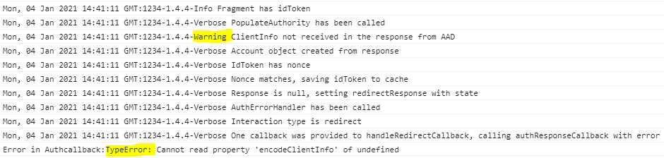 Error due to clientInfo object not set in redirect login flow · Issue #2821 · AzureAD/microsoft ...