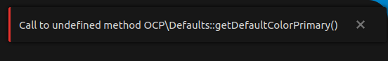 Fix call to undefined method OCP\Defaults::getDefaultColorPrimary() · Issue #1408 · LibreSign ...