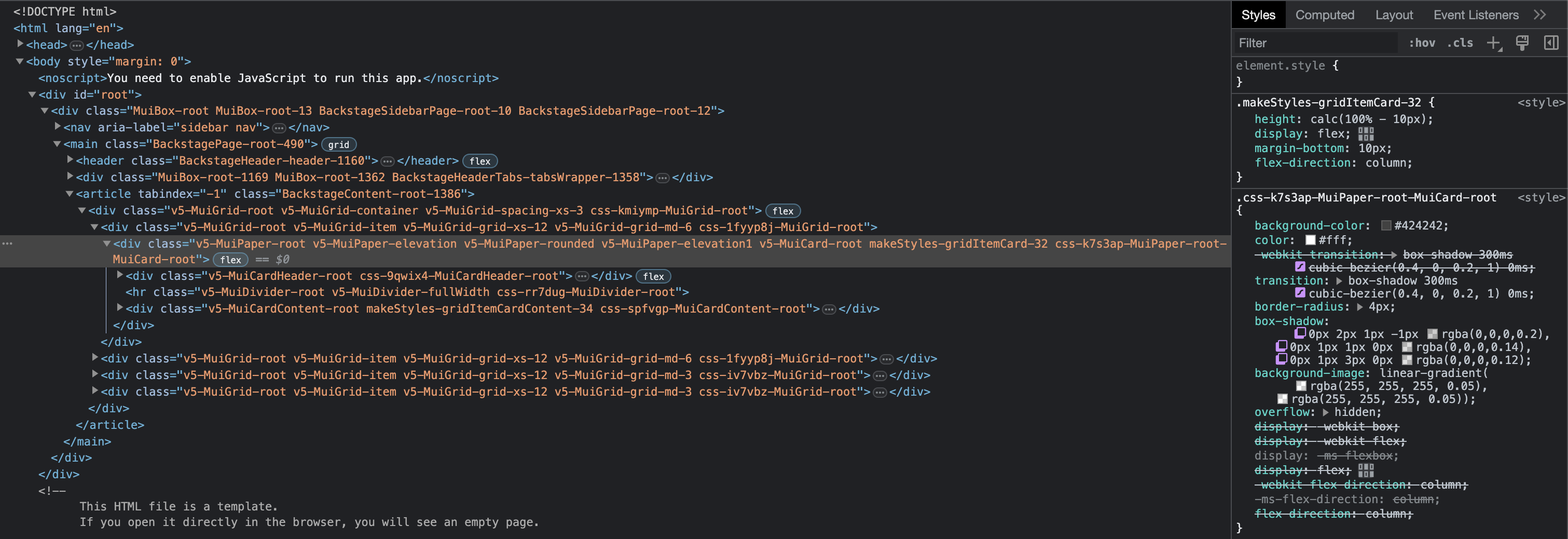 🐛 Bug Report: MUI 5 Paper shading in dark theme is inconsistent with MUI 4 · Issue #18430 ...