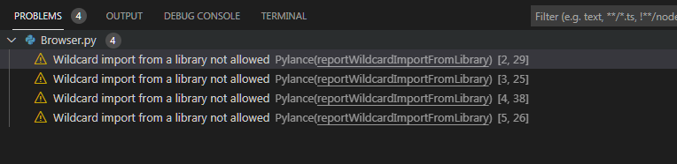 Pylance is not allowing to import everything( * ) from a module. · Issue #1466 · microsoft ...