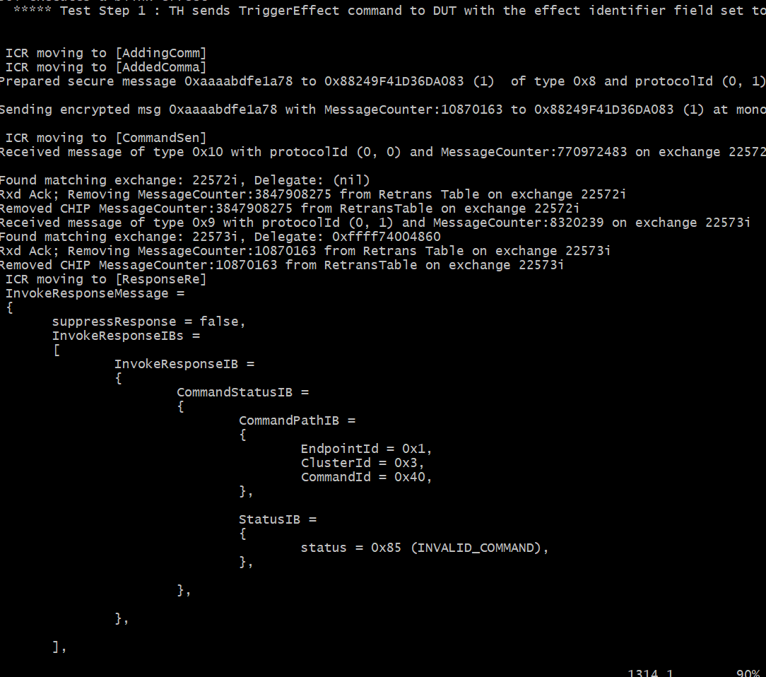 [pre-sve] TC-I-2.3 Add implementation for Trigger effect command on TI platform all-clusters ...