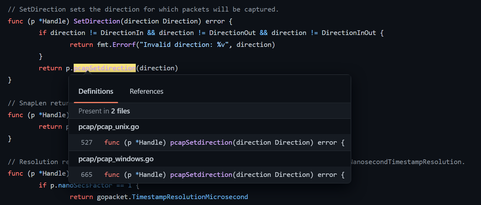 Can we have a pcapSetdirection implementation for freebsd/bsd? · Issue ...