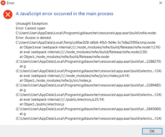 GDlauncher doesn't open · Issue #823 · gorilla-devs/GDLauncher · GitHub