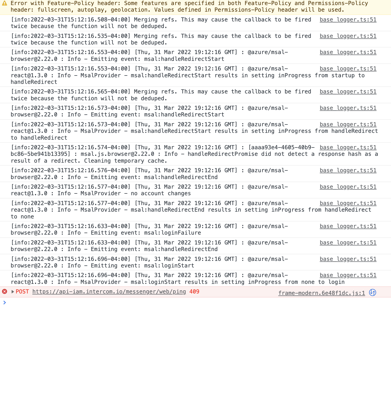 handleRedirectPromise flakily returns null after redirect in Microsoft Teams authentication ...