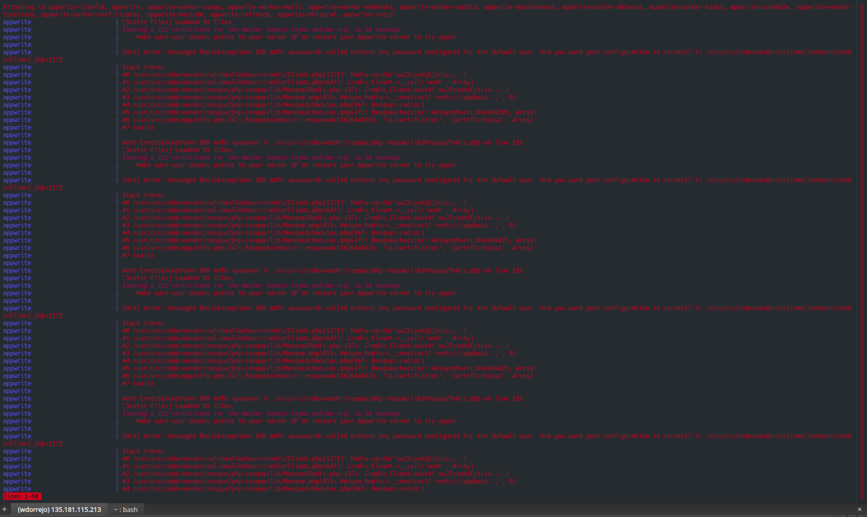 [Docker-Compose] not totally working · Issue #1011 · appwrite/appwrite · GitHub