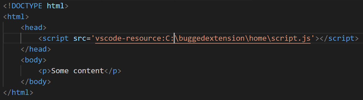 Unable to use local URIs with vscode-resource · Issue #158 · microsoft/vscode-extension-vscode ...