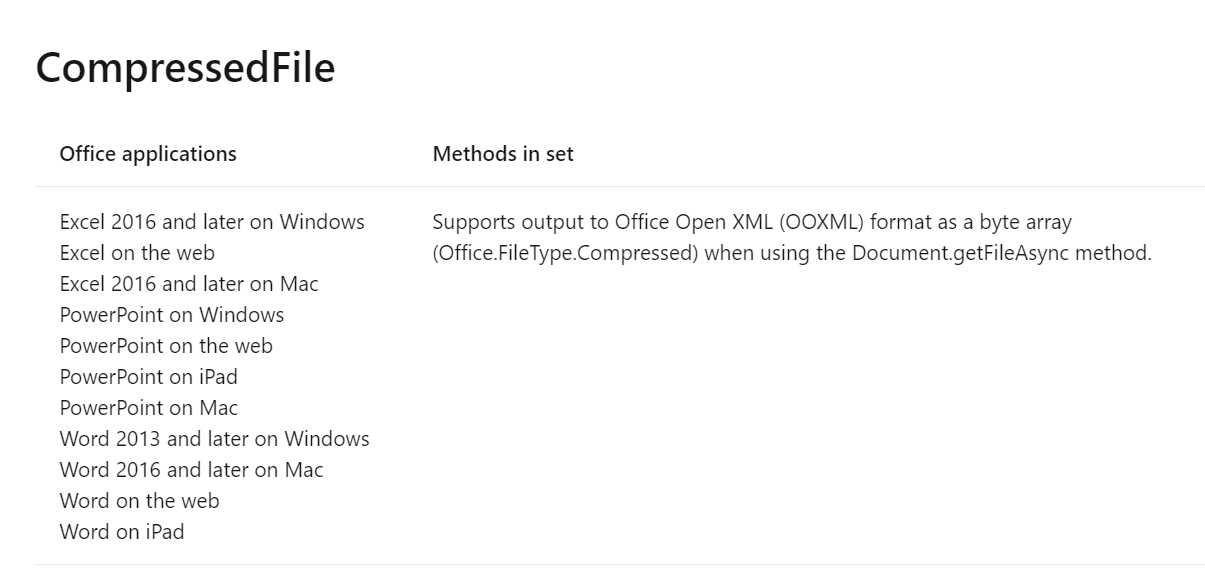 Office.context.document.getFileAsync: Unable to get property 'Compressed' · Issue #2117 ...