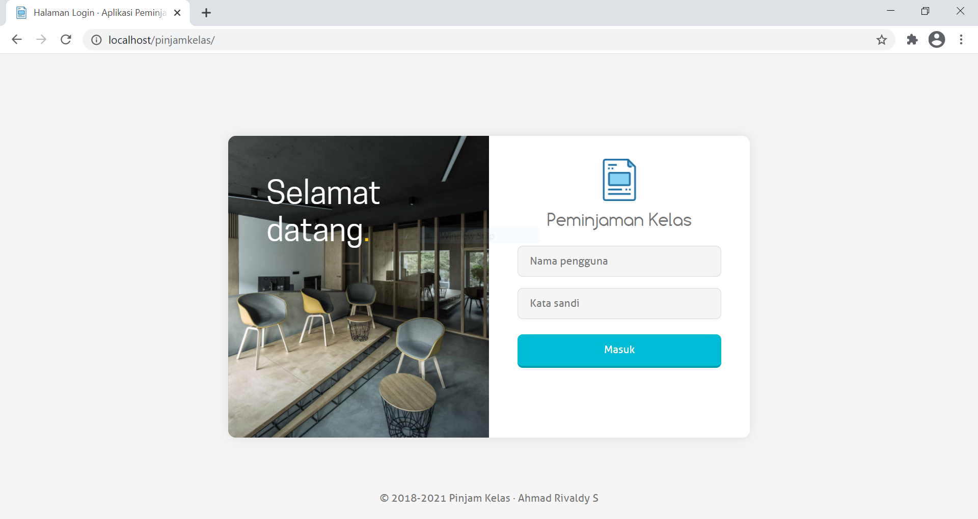 GitHub - rivaldys/pinjam-kelas: Sistem peminjaman ruang kelas berbasis ...