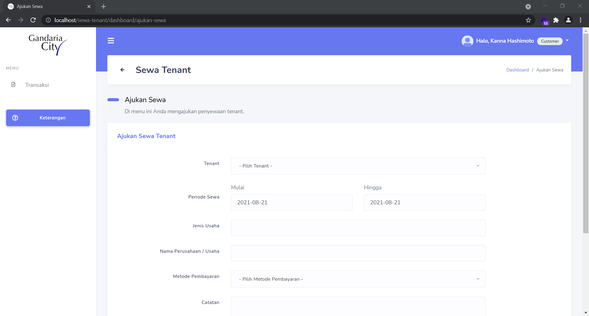 GitHub - rivaldys/sewa-tenant: Sistem berbasis web untuk mengajukan dan mengelola penyewaan ...