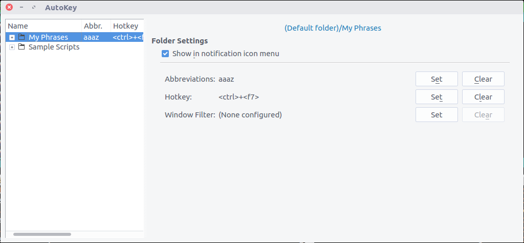 Cannot add phrases / scripts, anything. I fail to find any means to do so. · Issue #90 · autokey ...