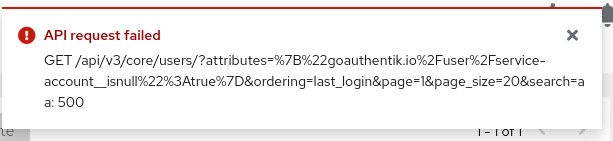 Throwing an error while search user by `uid` · Issue #2480 · goauthentik/authentik · GitHub
