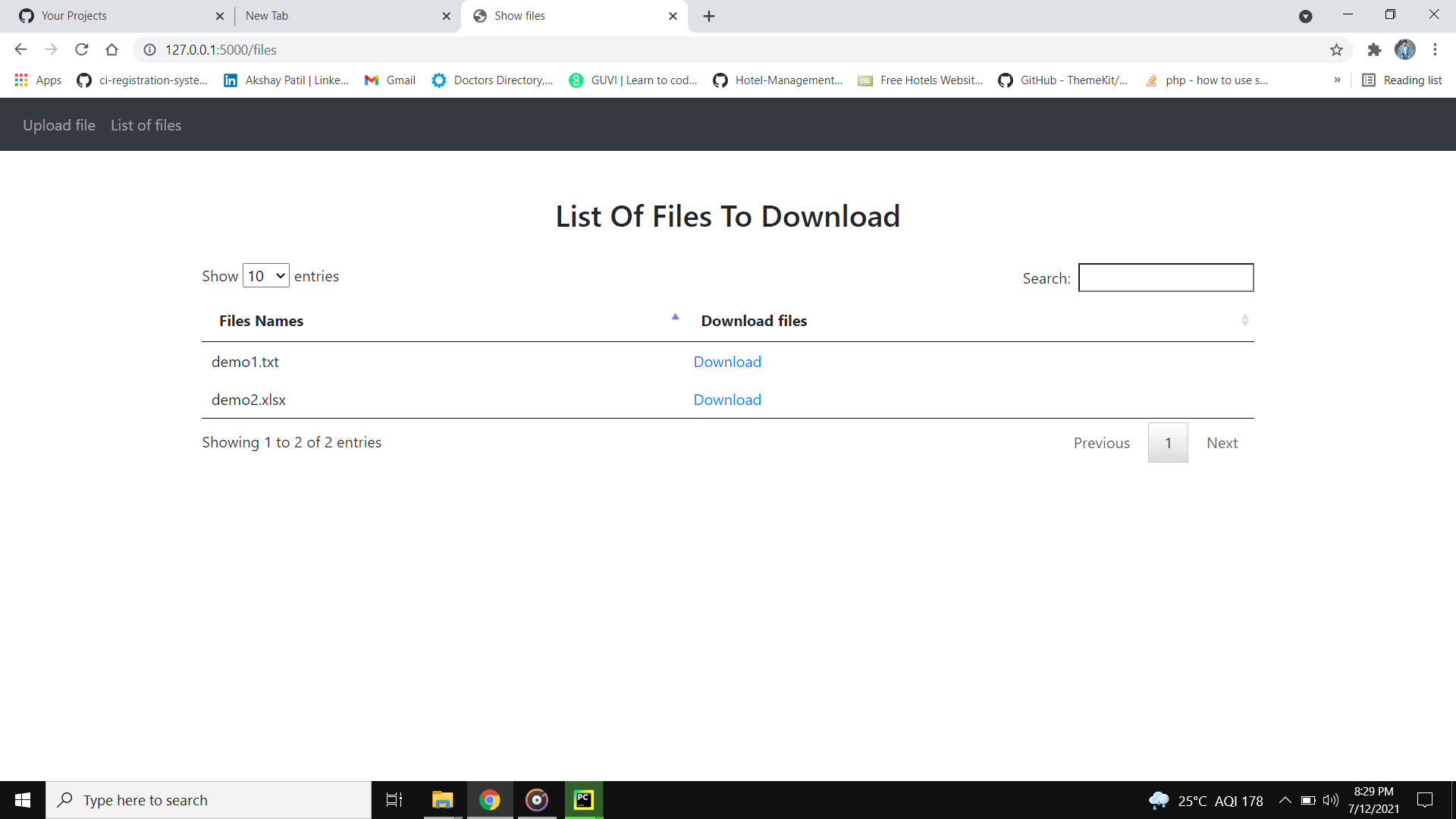 GitHub - akshhpatil/Flask_upload_file_and_download: you can upload file and download perticular file