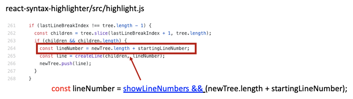 Setting Wraplines Props Causes Linenumber To Appear On The Last Line Of The Result · Issue 321