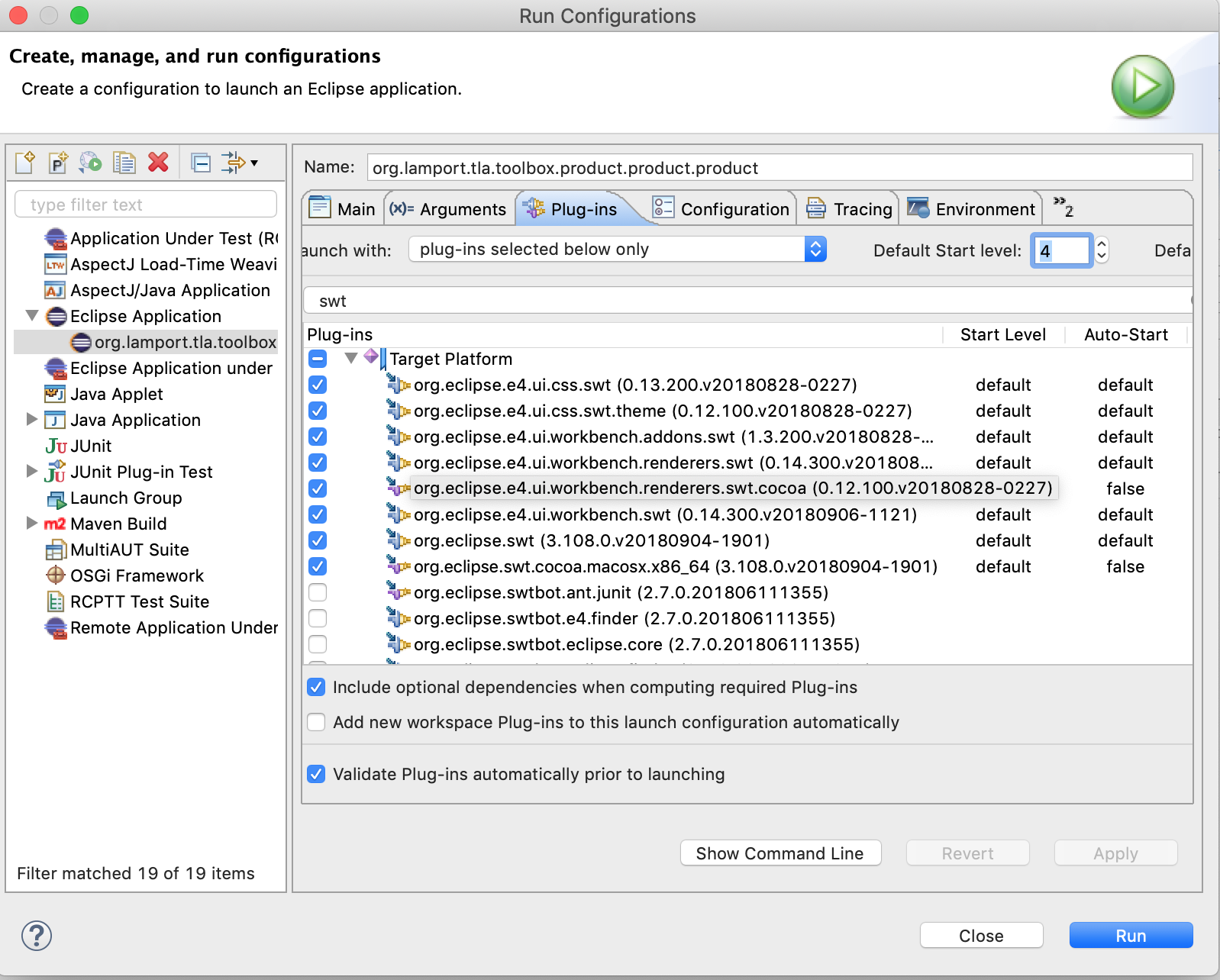 cannot start TLA+ Toolbox application from Eclipse Oomph 2018.12 · Issue #348 · tlaplus/tlaplus ...