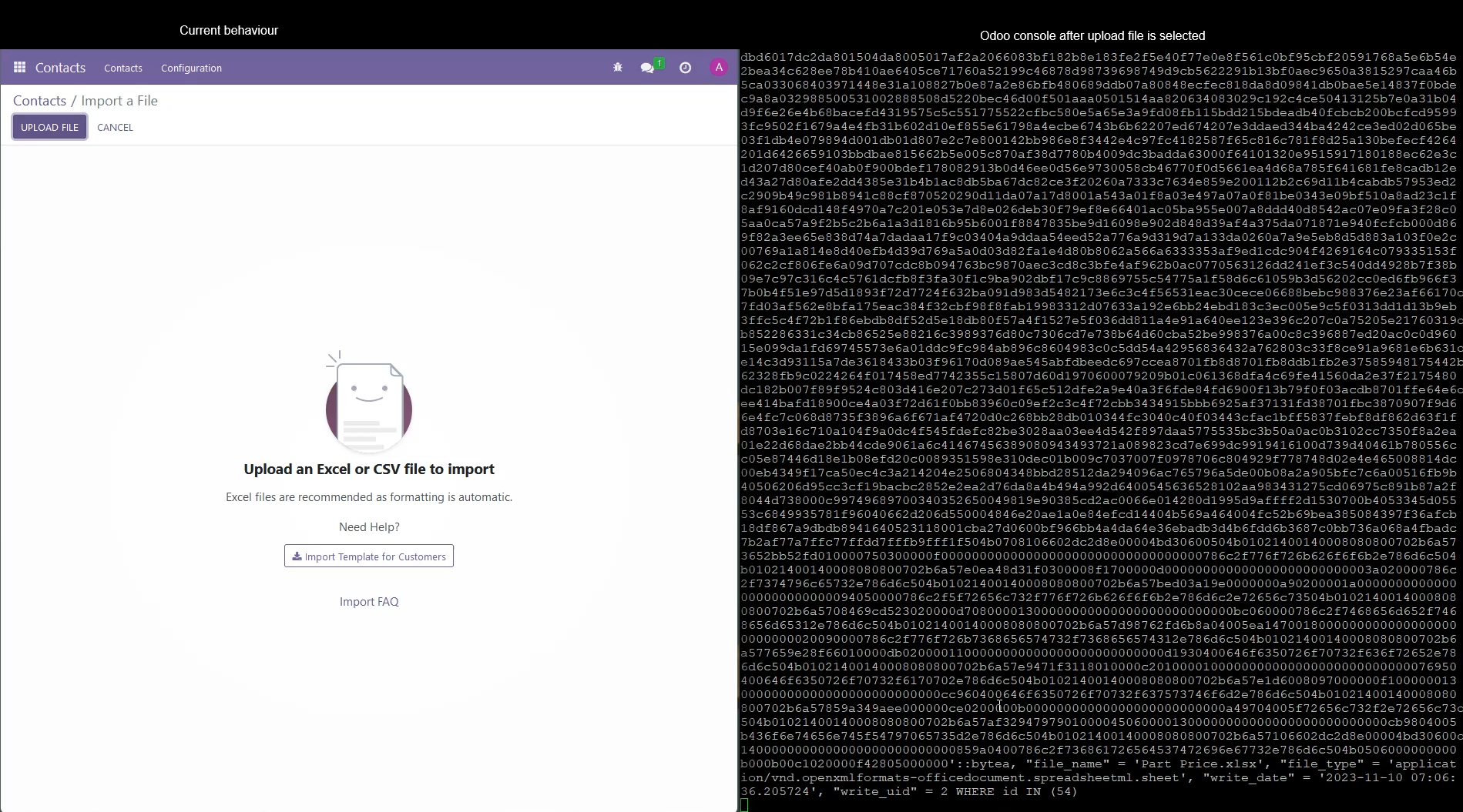 Importing Large Excel File Does Not Work On Hosted Environment · Issue 141703 · Odooodoo · Github 