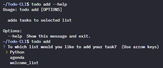GitHub - 777advait/Todo-CLI: A basic Todo application that works on ...