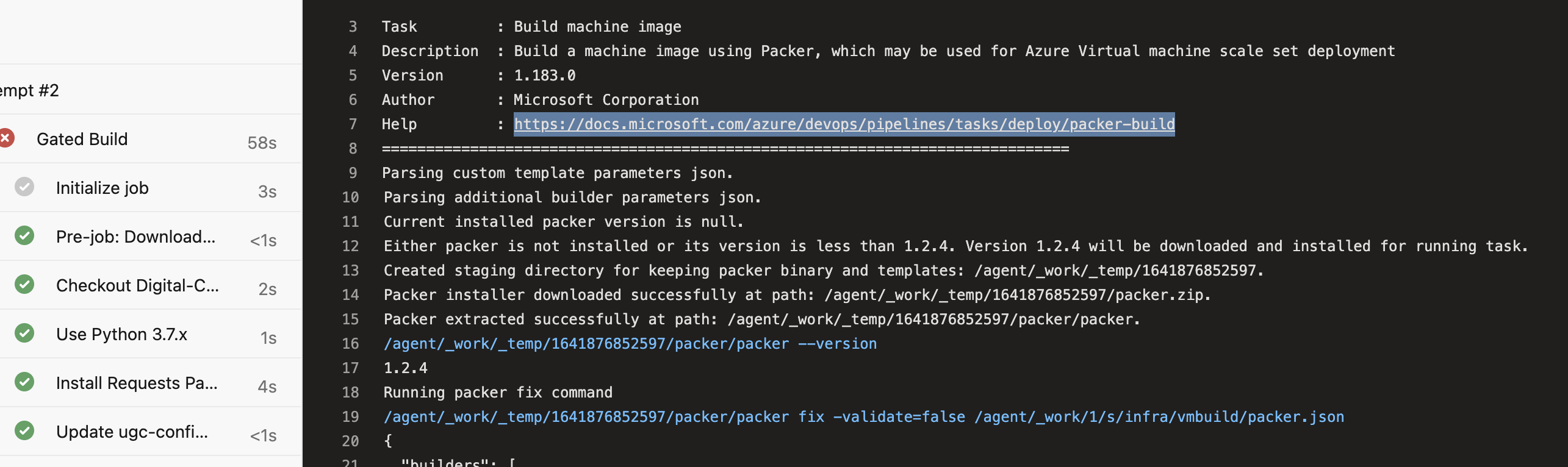 using build immutable task in devops pipeline throw packer version error · Issue #15689 ...