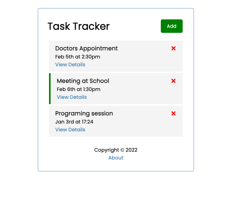 Github Geocatharinetask App React Code Along Exercise Based On React Js Crash Course Video 4130