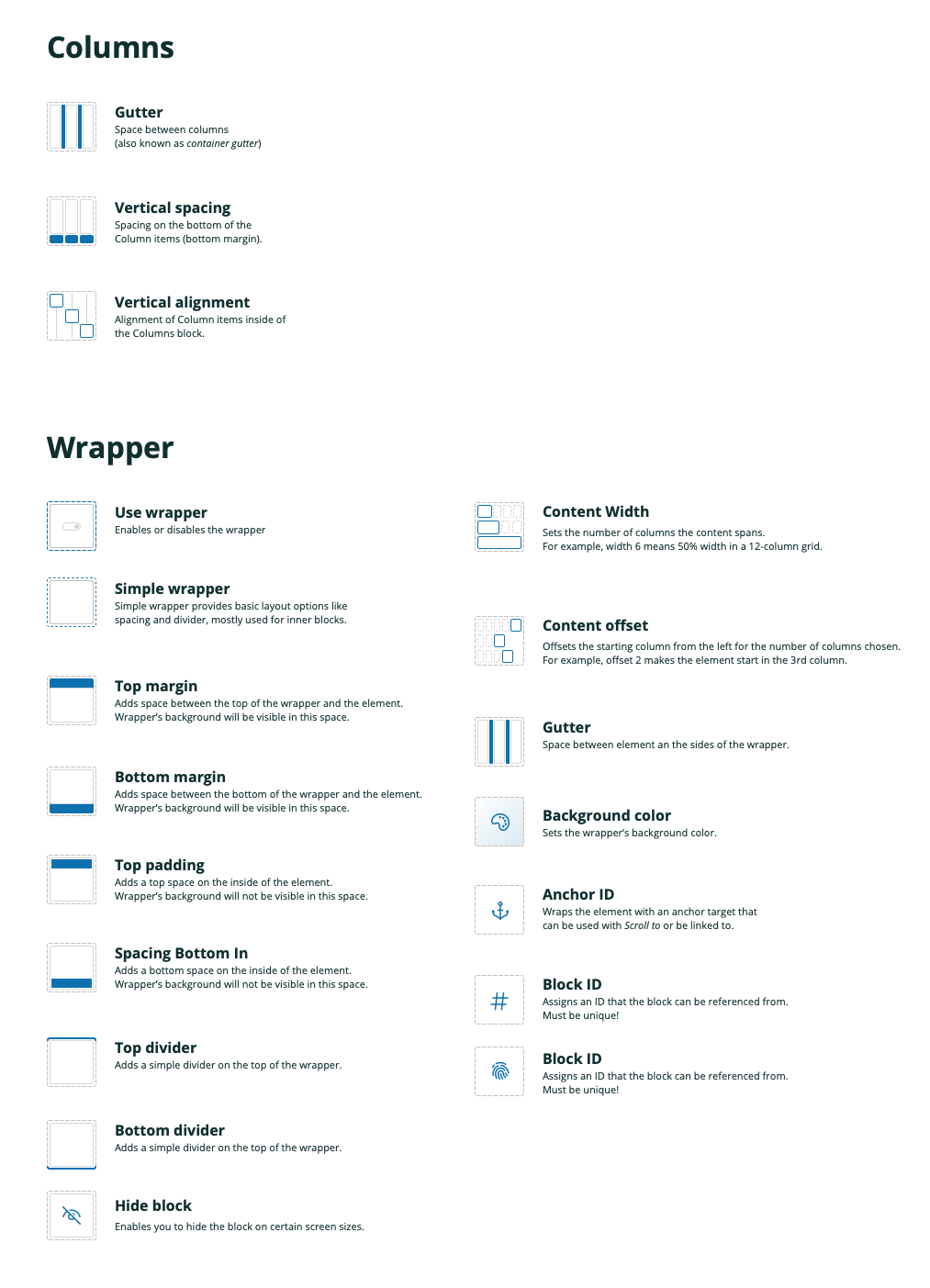 Write descriptions and make images for wrapper and column helpers modal · Issue #244 · infinum ...